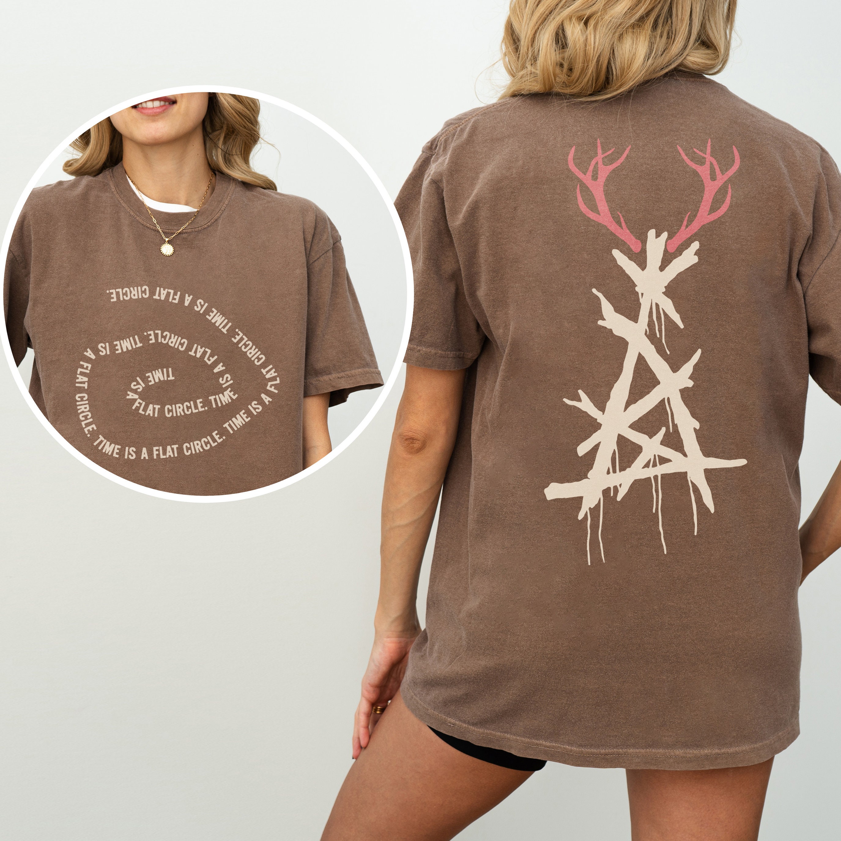 Detective TV Show T-shirt, True Crime Series Graphic Tee Shirt, Time is ...