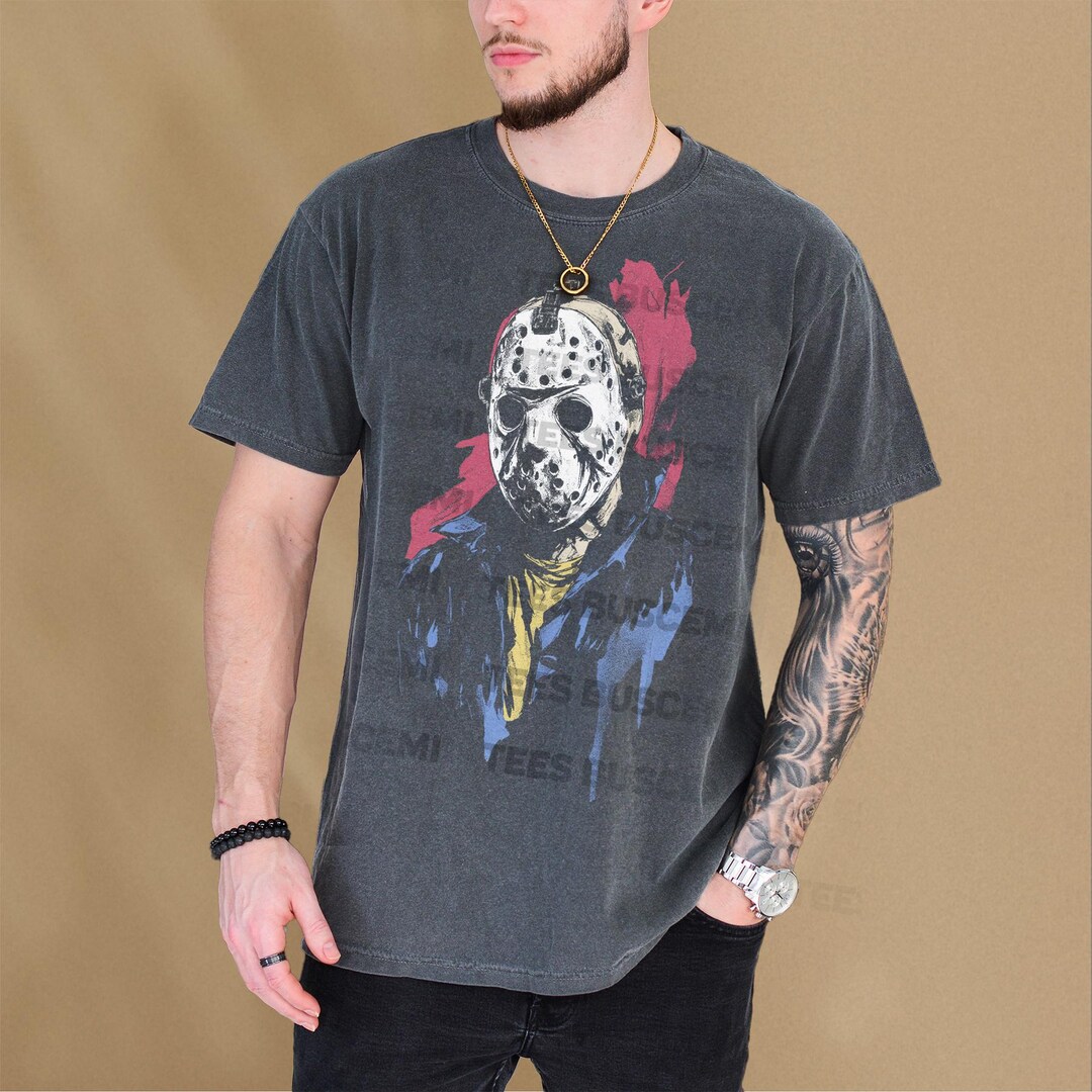 Friday the 13th Party Graphic Tee, Retro Hockey Mask 80s Horror Movie ...