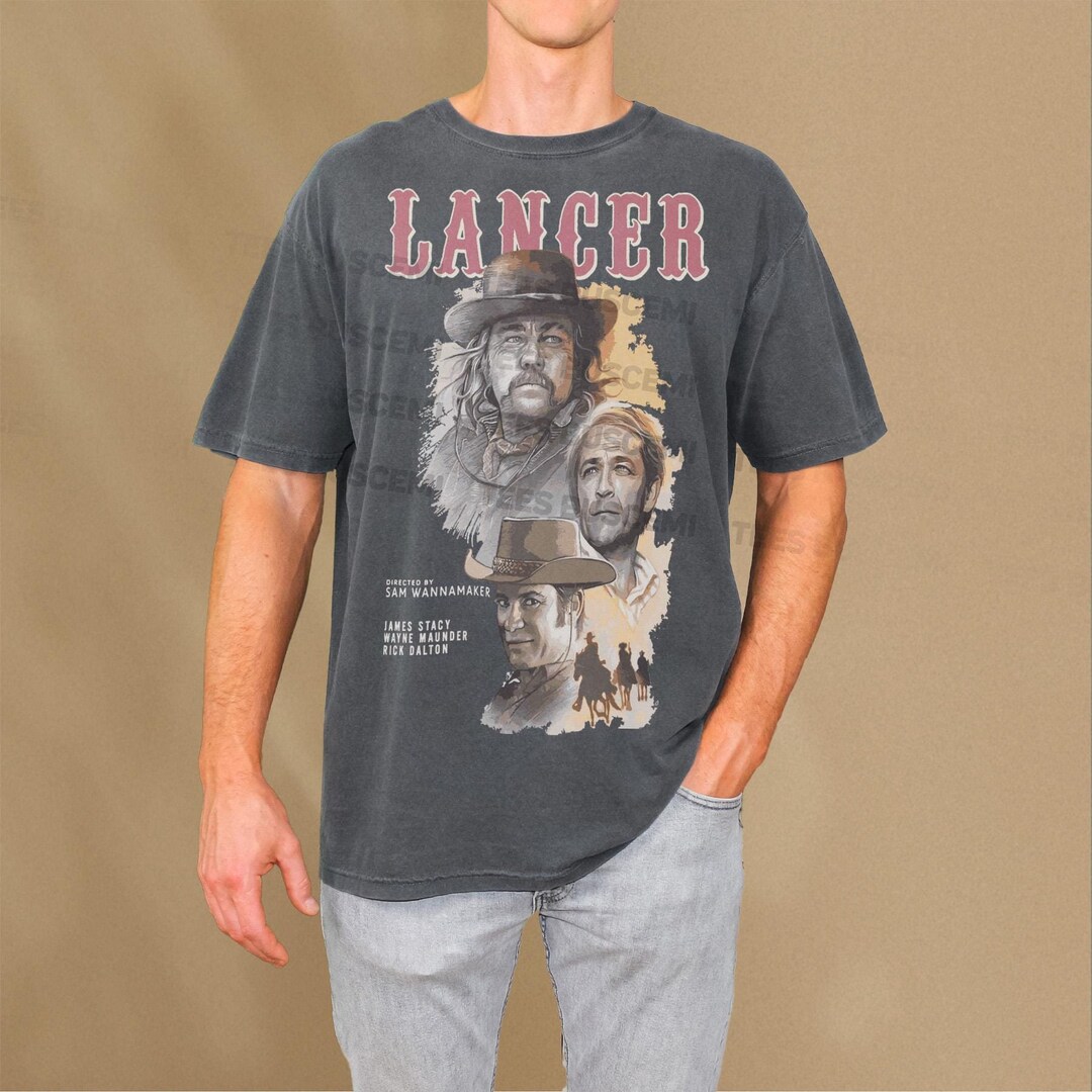 Rick Dalton Lancer T-shirt, Retro Quentin Tarantino Movie Graphic Tee ...