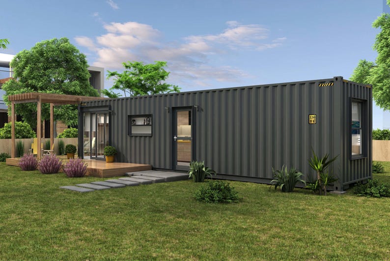 40'x8' Shipping Container Home Plan Design Titian 40ft - Etsy Australia