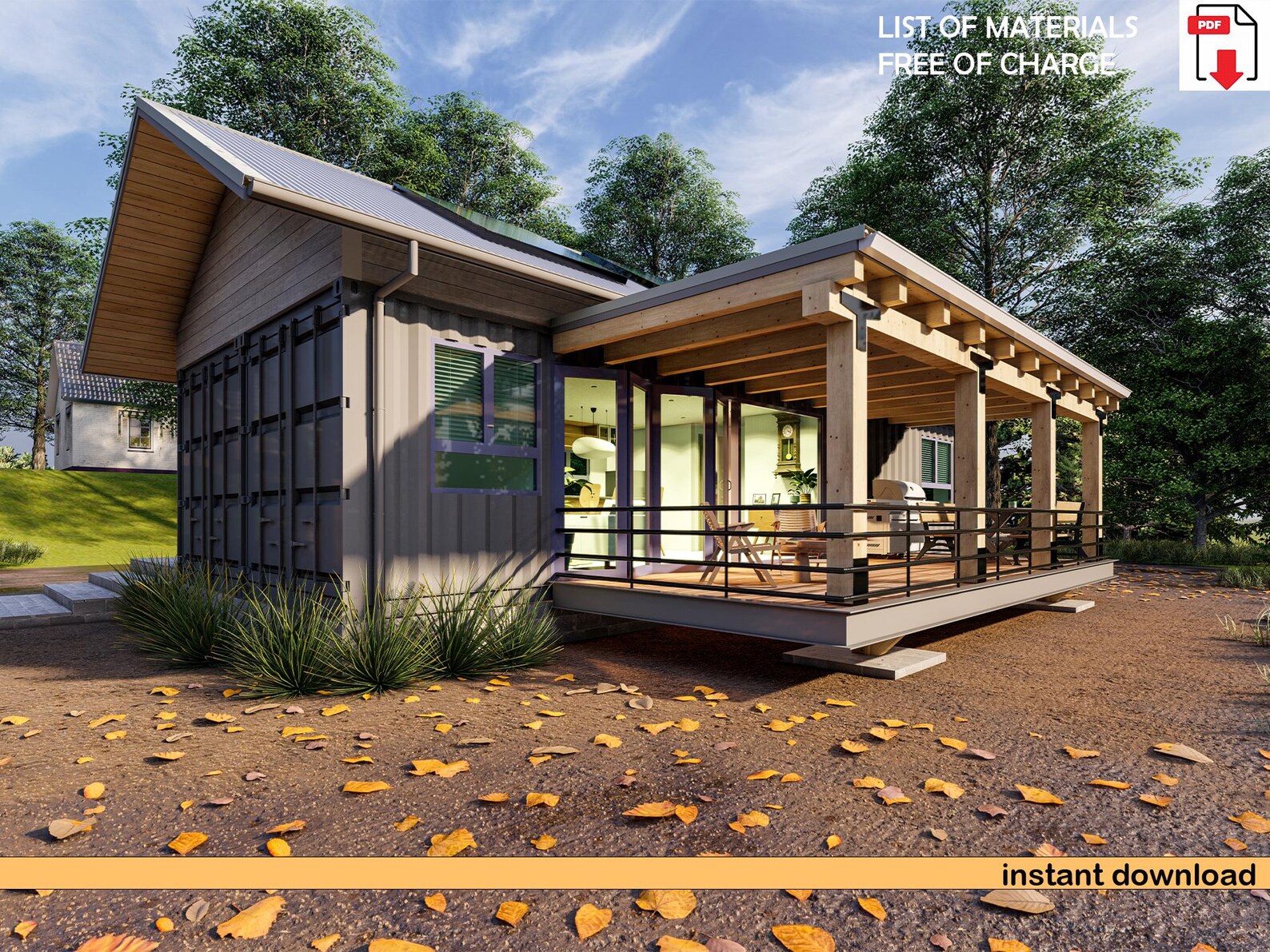 40'x8' Shipping Container Home Plan Design Titian 40ft - Etsy Canada