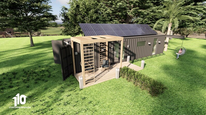 40'x8' Shipping Container Home Plan Design Titian 40ft - Etsy