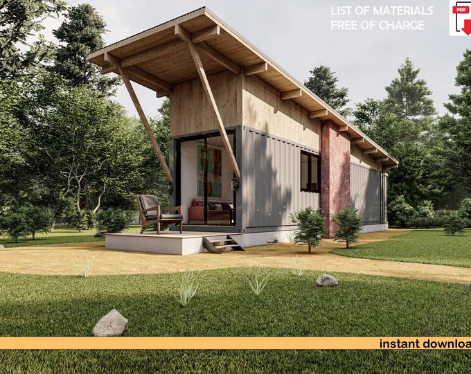 Build Plan#40 Titian: 40 Foot Shipping Container Home Concept ...