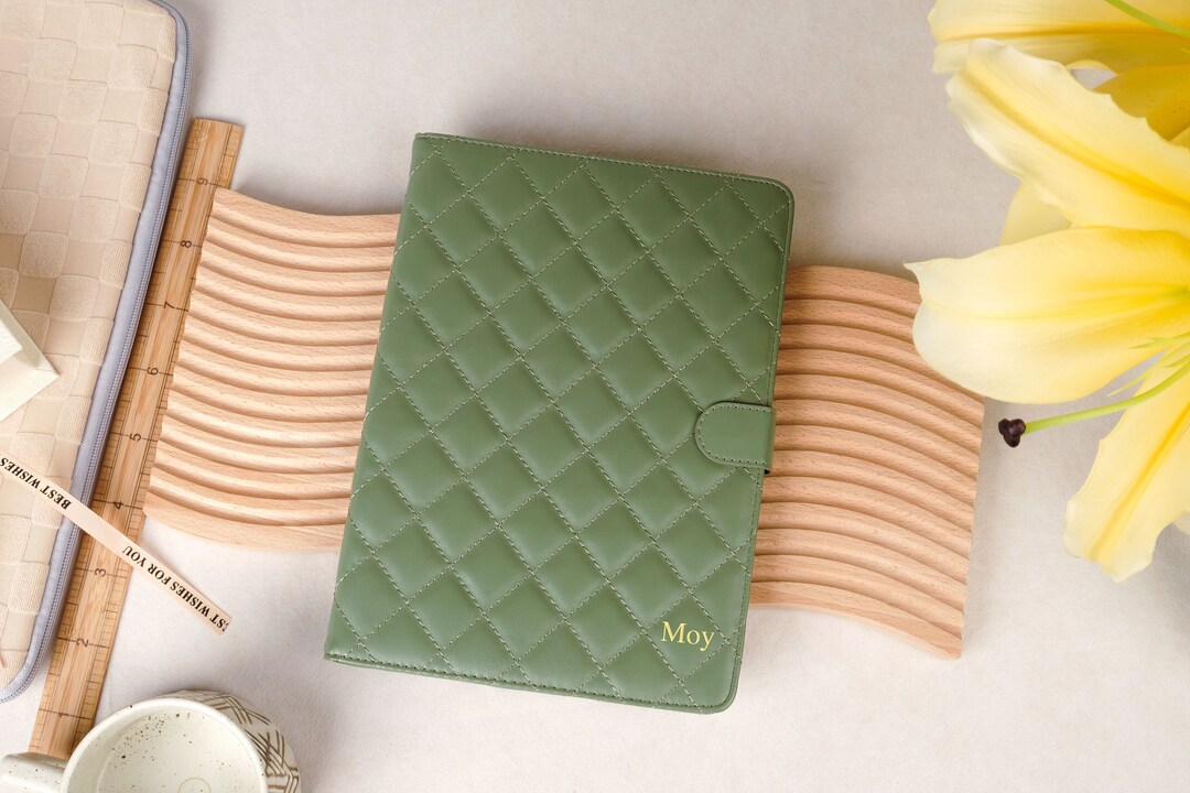 Checkered Pattern iPad Case, Vegan Leather Case.for Air 4 5 Case, iPad ...