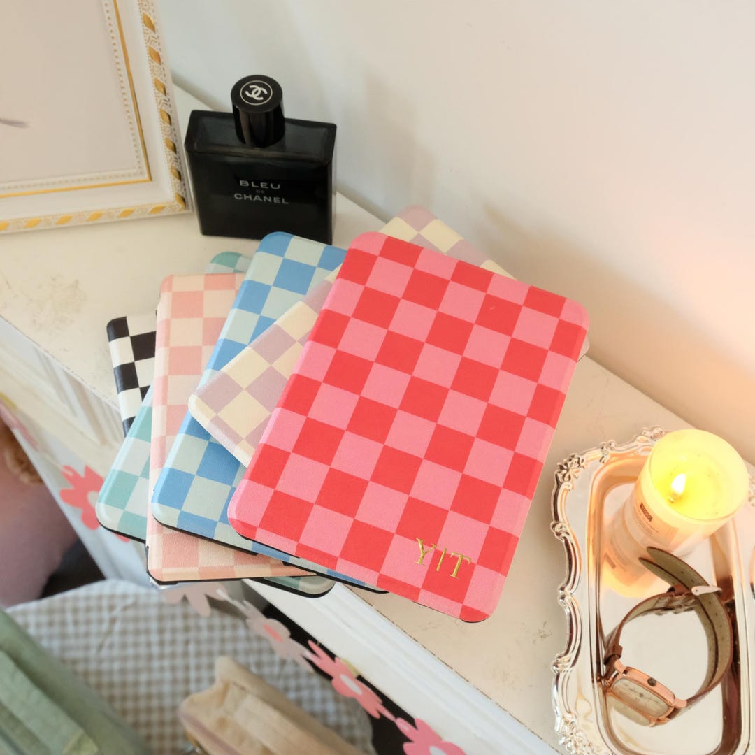 Gold Foil Checkerboard Kindle Cover Paperwhite 12th Gen Colorsoft With ...