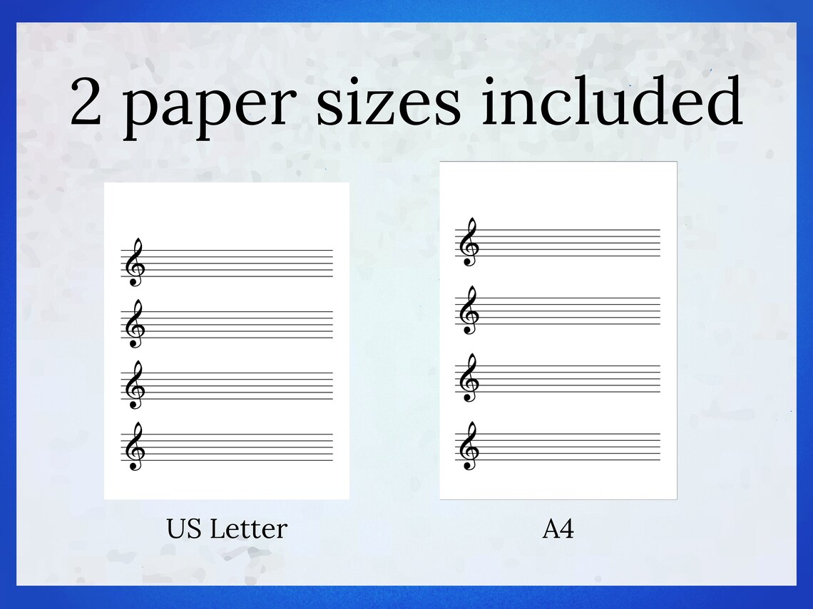 Sheet Music Bundle Big Size | Music Symbols Songwriting Journal ...