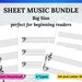 Sheet Music Bundle Big Size | Music Symbols Songwriting Journal ...