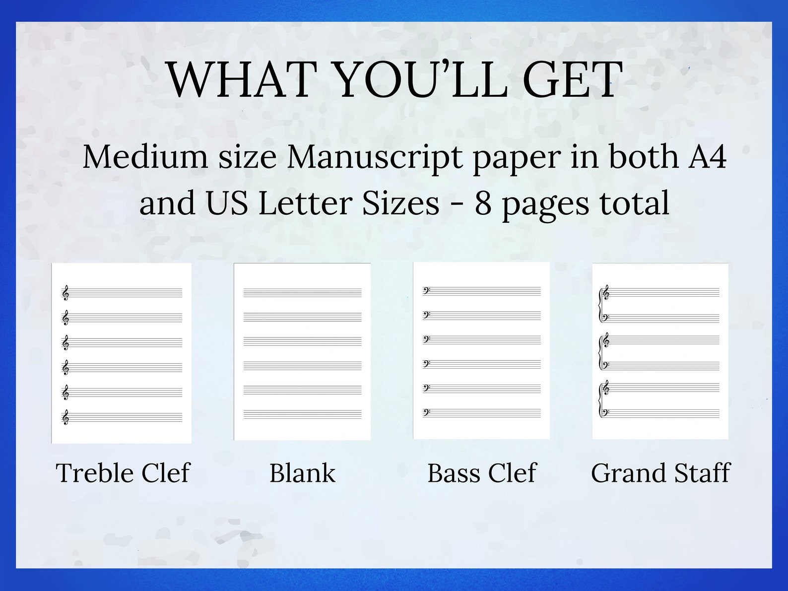 Sheet Music Bundle Medium Size | Songwriting Journal Recording Studio ...