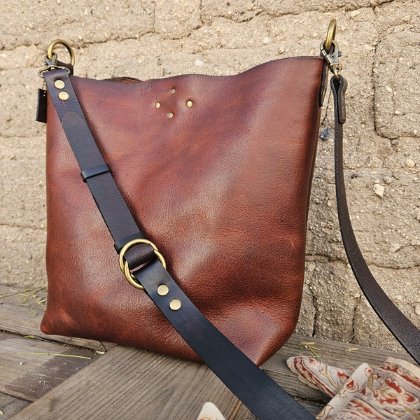 Raw Leather Bag - Etsy