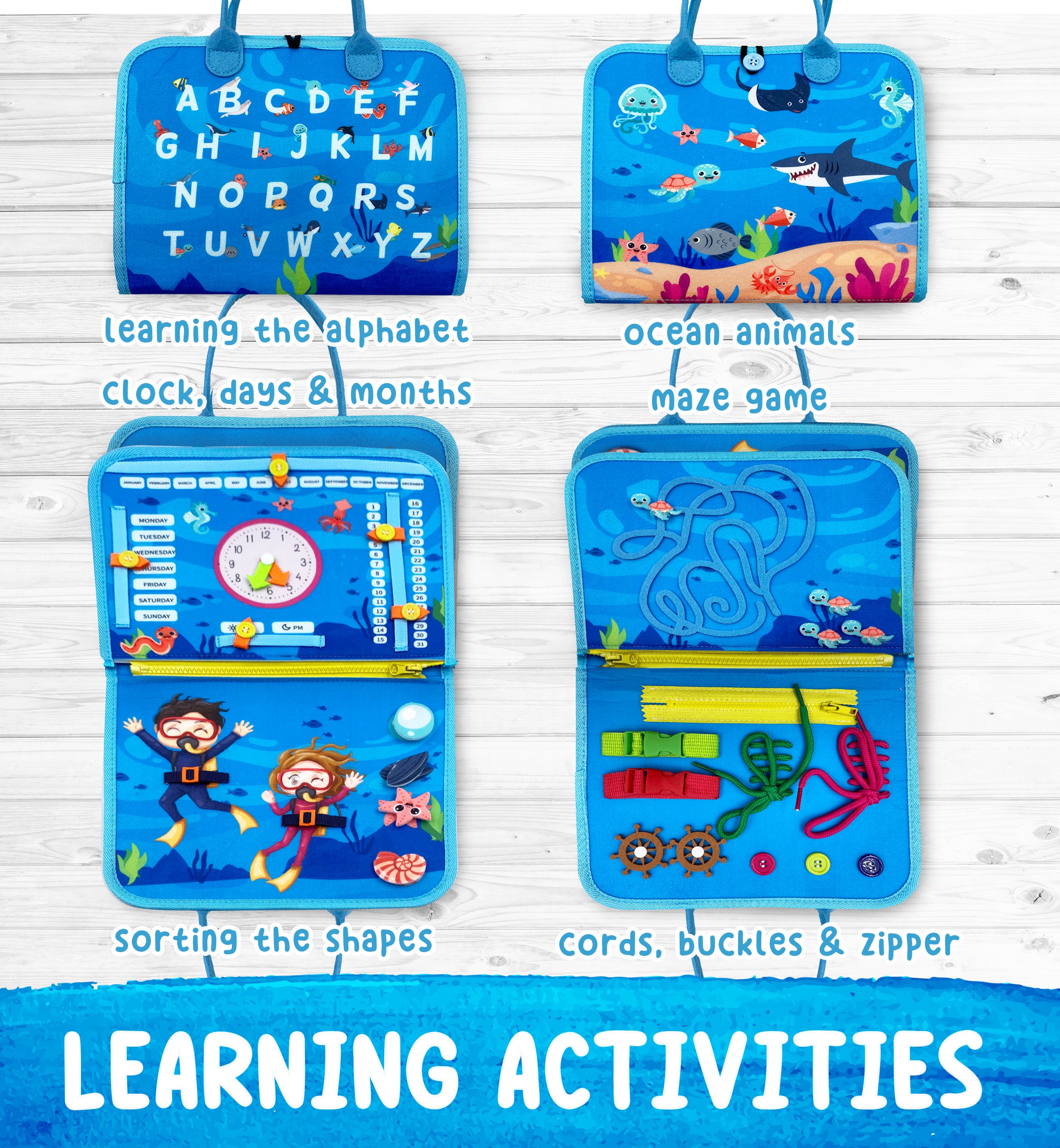 Montessori Busy Board- Ocean Theme - Etsy