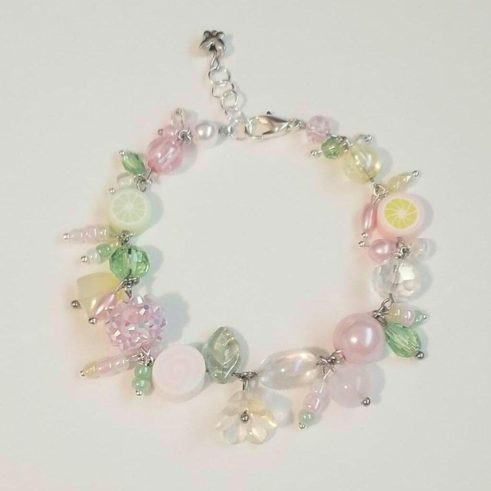 Citrus Fairy Clutter Cluster Bracelet - Etsy