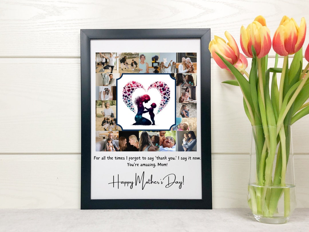 Custom Mom Photo Collage Personalized Photo Gift for Mother's Day ...