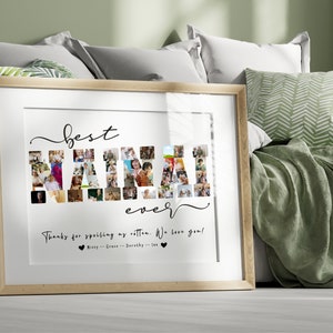 Nai Nai Photo Collage for Chinese Grandma Custom Digital Letter Photo ...