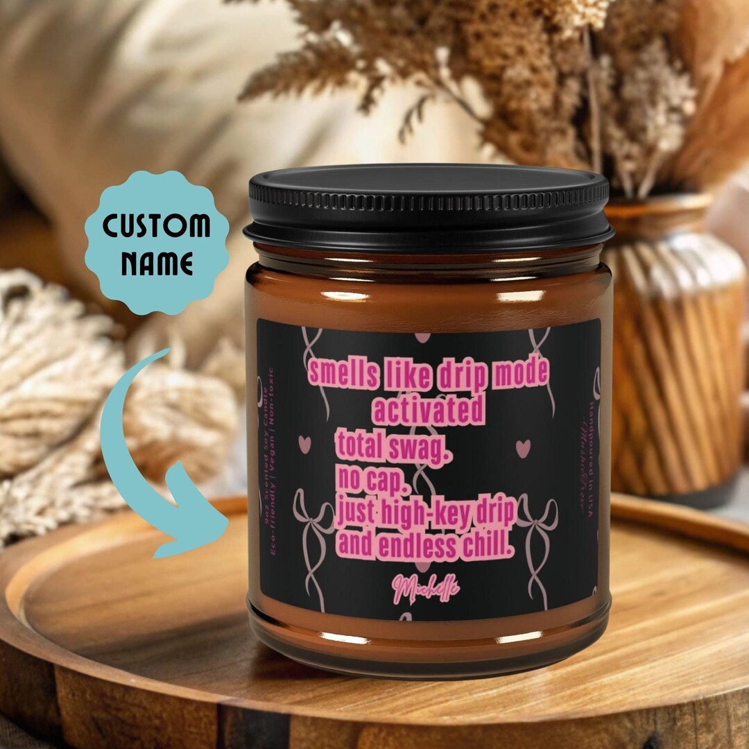 Personalized Teen Gen Z Scented Candle, Funny Gift for Teenage Girl ...