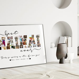 Nai Nai Photo Collage for Chinese Grandma Custom Digital Letter Photo ...