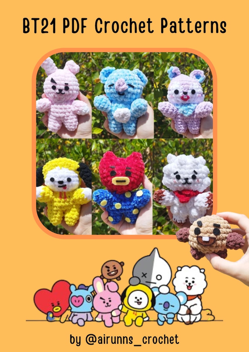 Koya BT21 PDF Crochet Pattern - Etsy