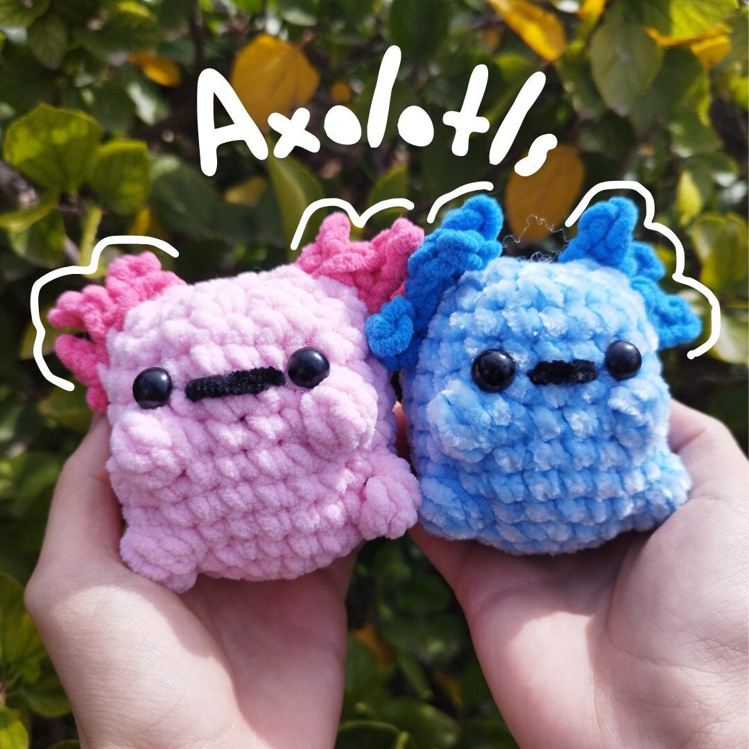 Minecraft Axolotls Crochet Amigurumi - Etsy