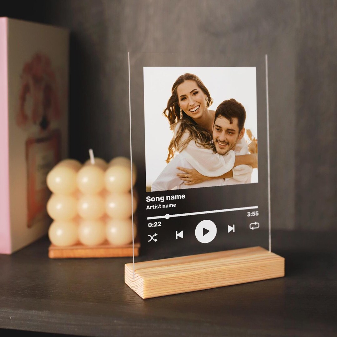 Personalized Music Plaque, Custom Song Plaque, Favorite Photo, Birthday ...