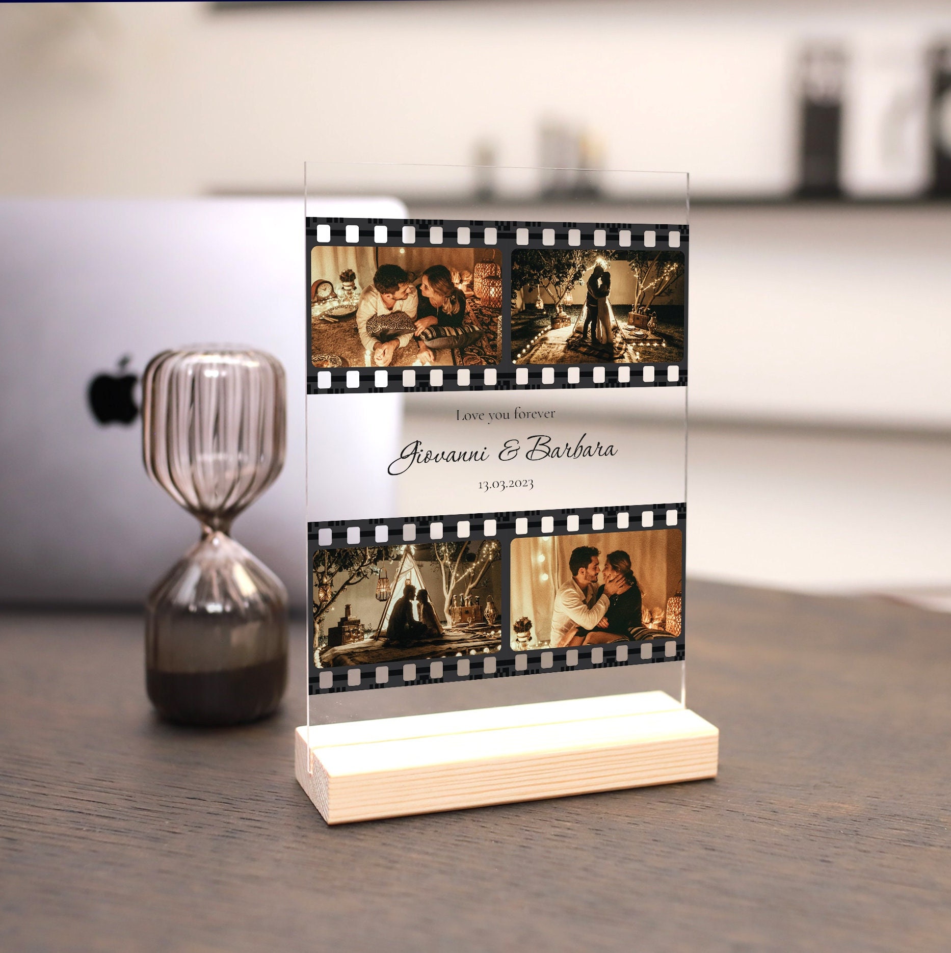 Personalized Photo Plaque, Couple Photo Collage, Custom Acrylic Plaque ...