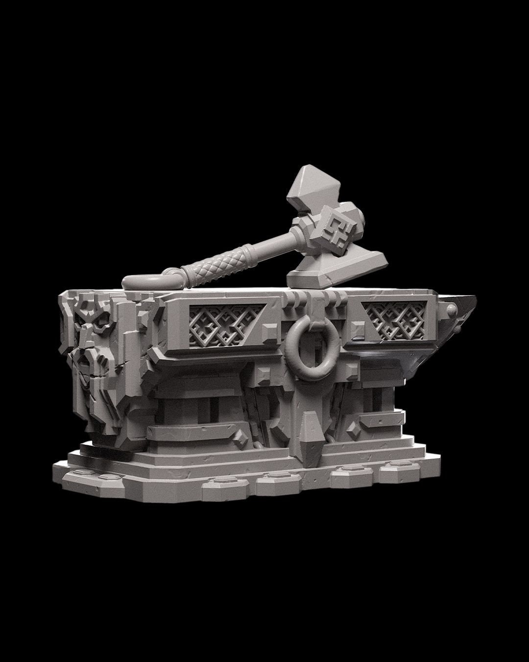 Blacksmithing Accessories Unpainted Figurine for Tabletop / Pathfinder ...