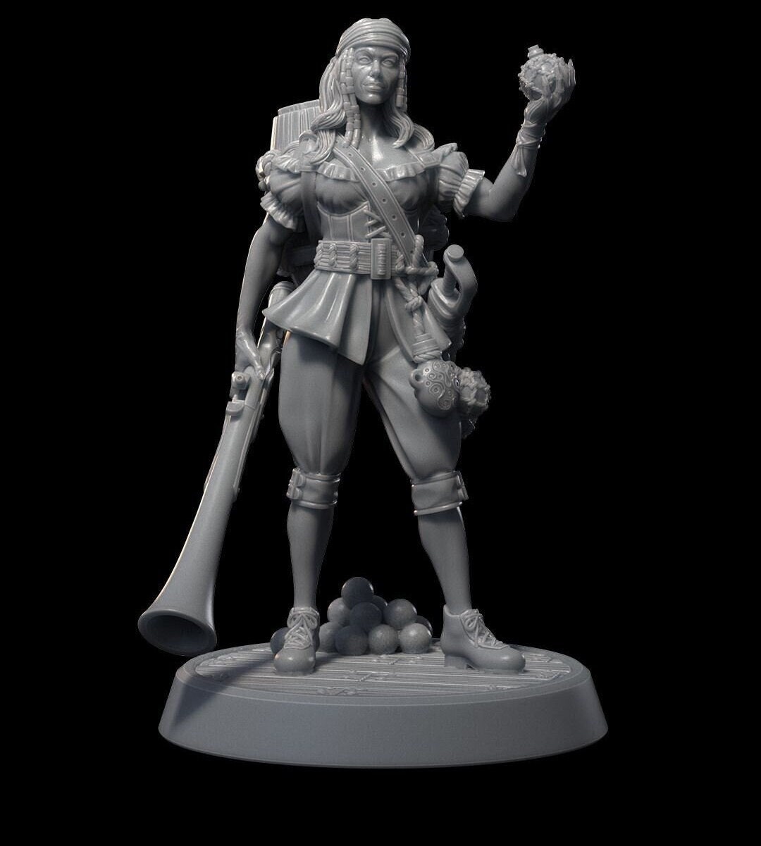 Dyna Pirate Bomber | Unpainted Miniature for Tabletop / Pathfinder ...
