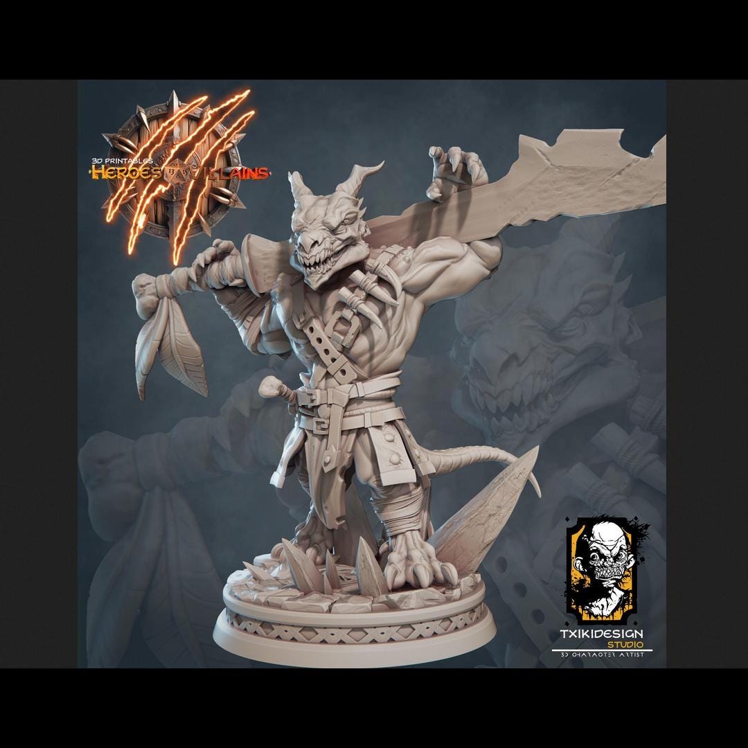 Kobold / Unpainted Miniature for Tabletop / Pathfinder / Dungeons ...