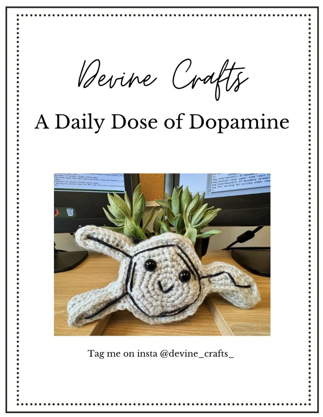 Dopamine Molecule Crochet Pattern | Amigurumi Plushie (instant Download ...