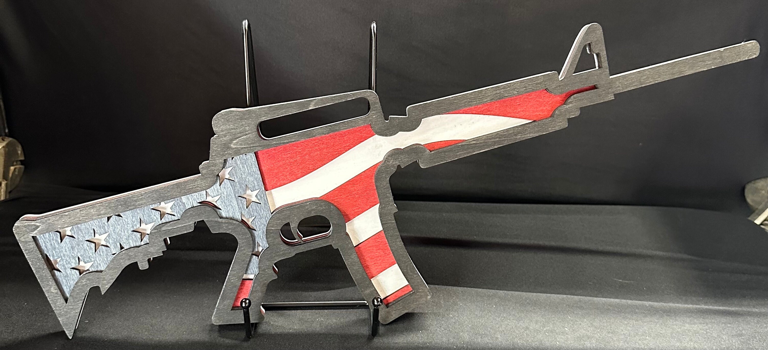 Ar 15 American Flag-4 Layer Wood Sign - Etsy