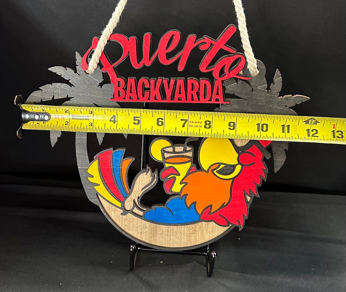 Puerto Backyarda 2 Layer Wood Door Hanger - Etsy