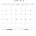 Simple Monthly Calendar Sheet - Etsy