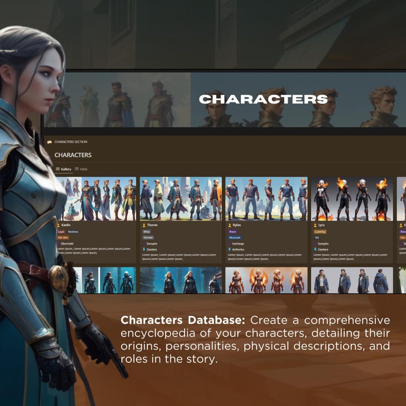 2024 Notion Digital Novel Writing Planner | Customizable Template for ...