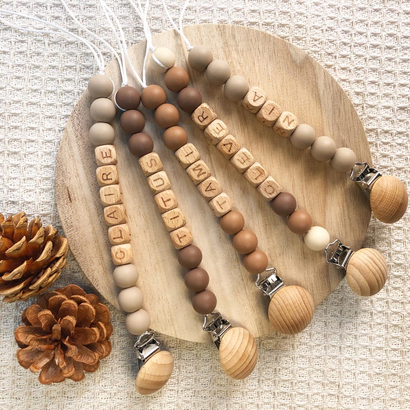 Wood Pacifier Clip - Etsy