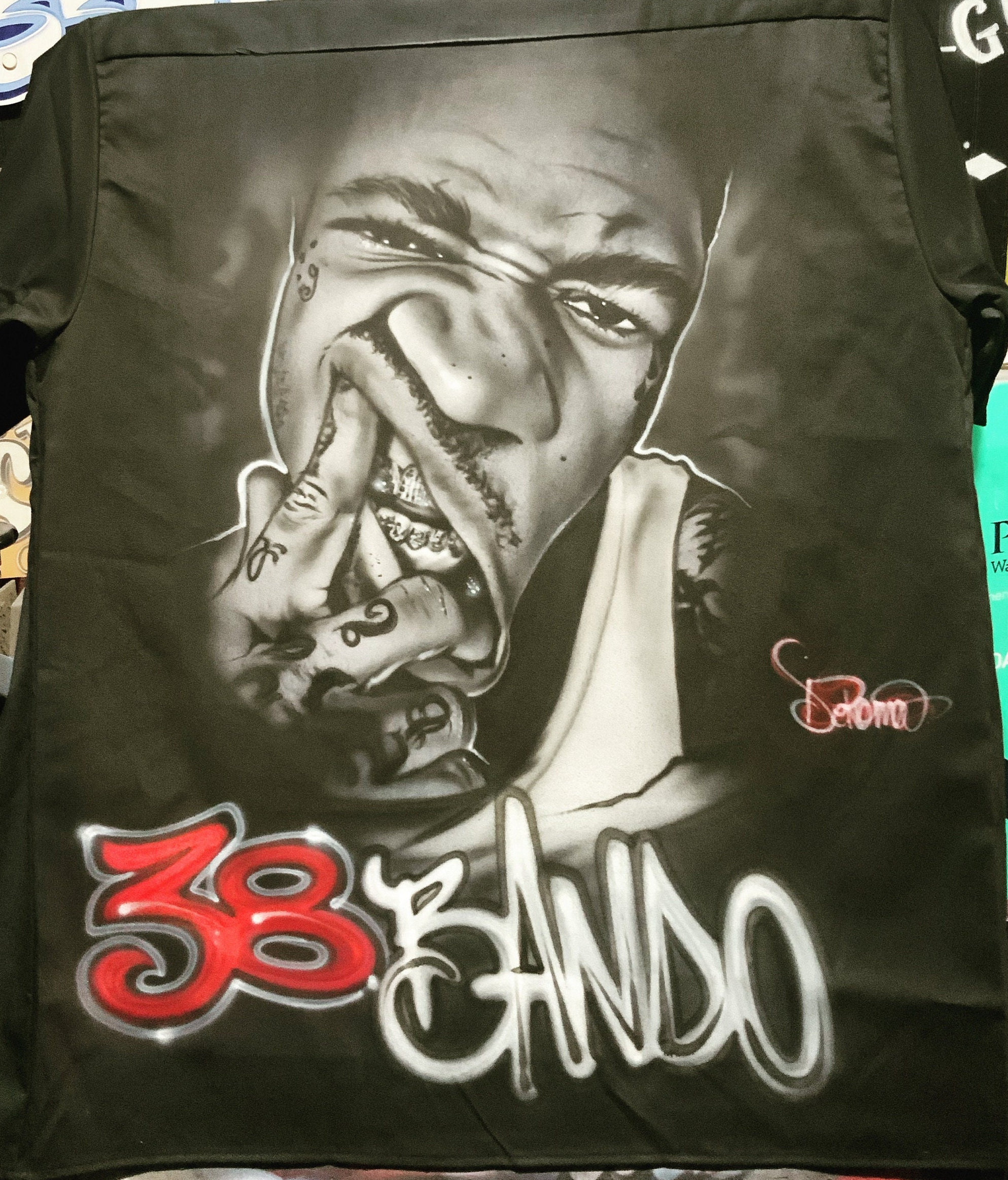 Custom Airbrushed Dickie Shirt Portraits - Etsy