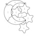 Stained Glass Pattern Moon and Stars - Etsy Canada