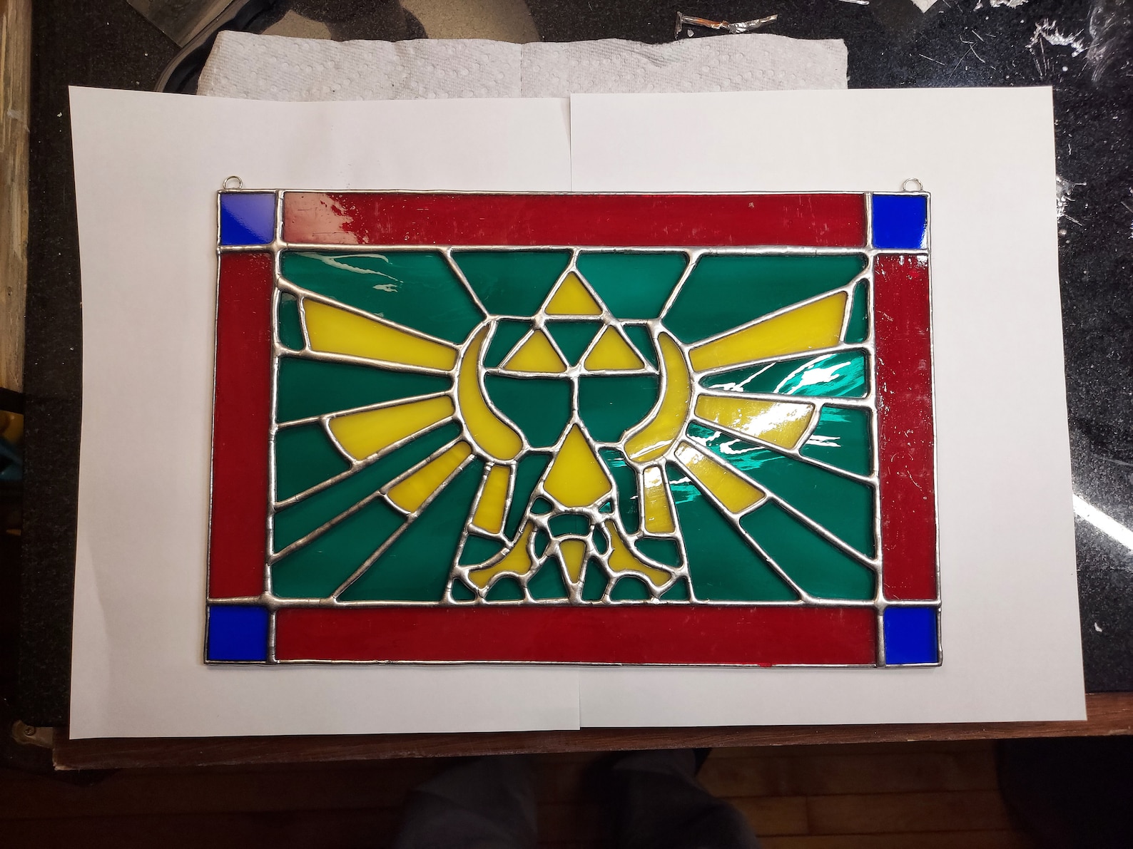 Stained Glass Panel Legend of Zelda Royal Crest of Hyrule - Etsy