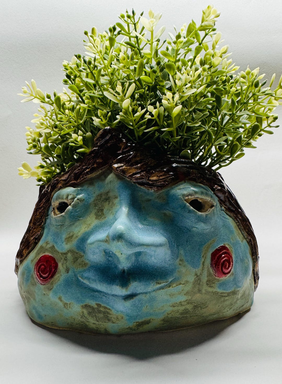 Small -face Planter - (free US Shipping) - Etsy