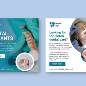 Dentist Social Media Post Template Graphic Designer Social Media Posts ...