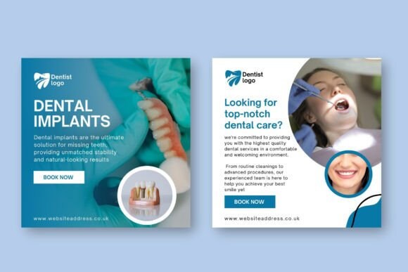 Dentist Social Media Post Template Graphic Designer Social Media Posts ...