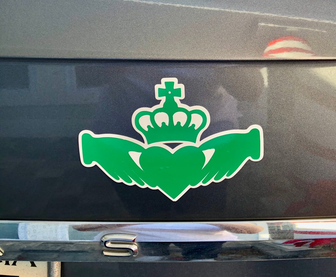 IRISH Claddagh Vinyl Car Decal Love Loyalty and Friendship FREE ...