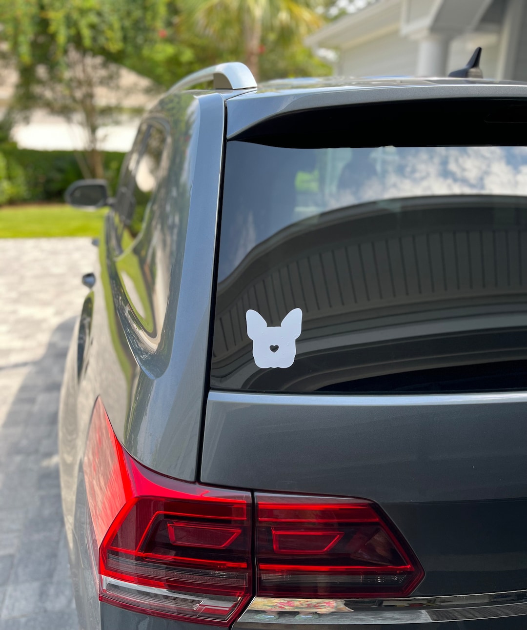 FRENCHIE Permanent Removable Vinyl Decal for Cars Mirrors Computers ...