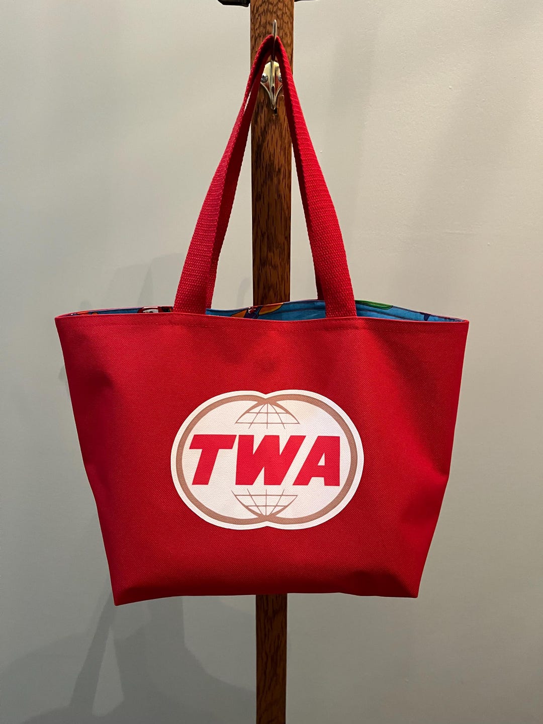 Vintage TWA Waterproof Canvas Tote Bag Free Shipping GREAT GIFT - Etsy