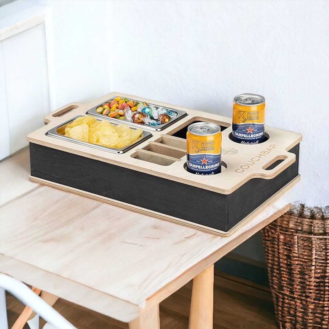 Couch Bar Mini Handmade Wooden Snacksbar Couch Butler Netflix and Chill ...