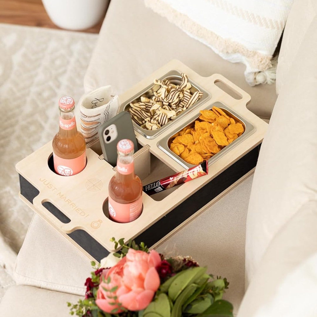 Mini Snacks Couchbar From Inexterior With Plates for Snack Couch Butler ...