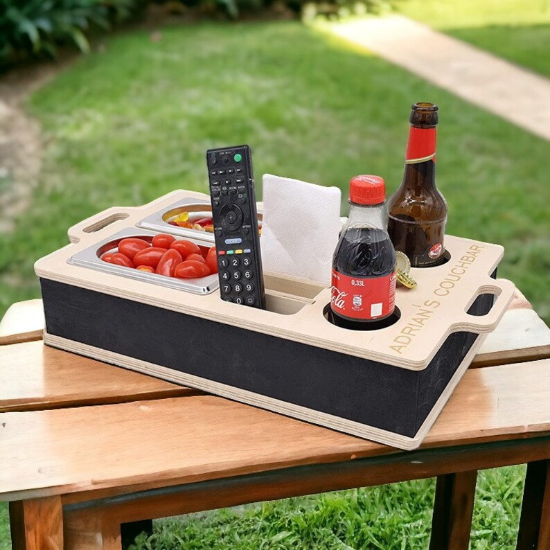 Couch Bar Mini Handmade Wooden Snacksbar Couch Butler Netflix and Chill ...