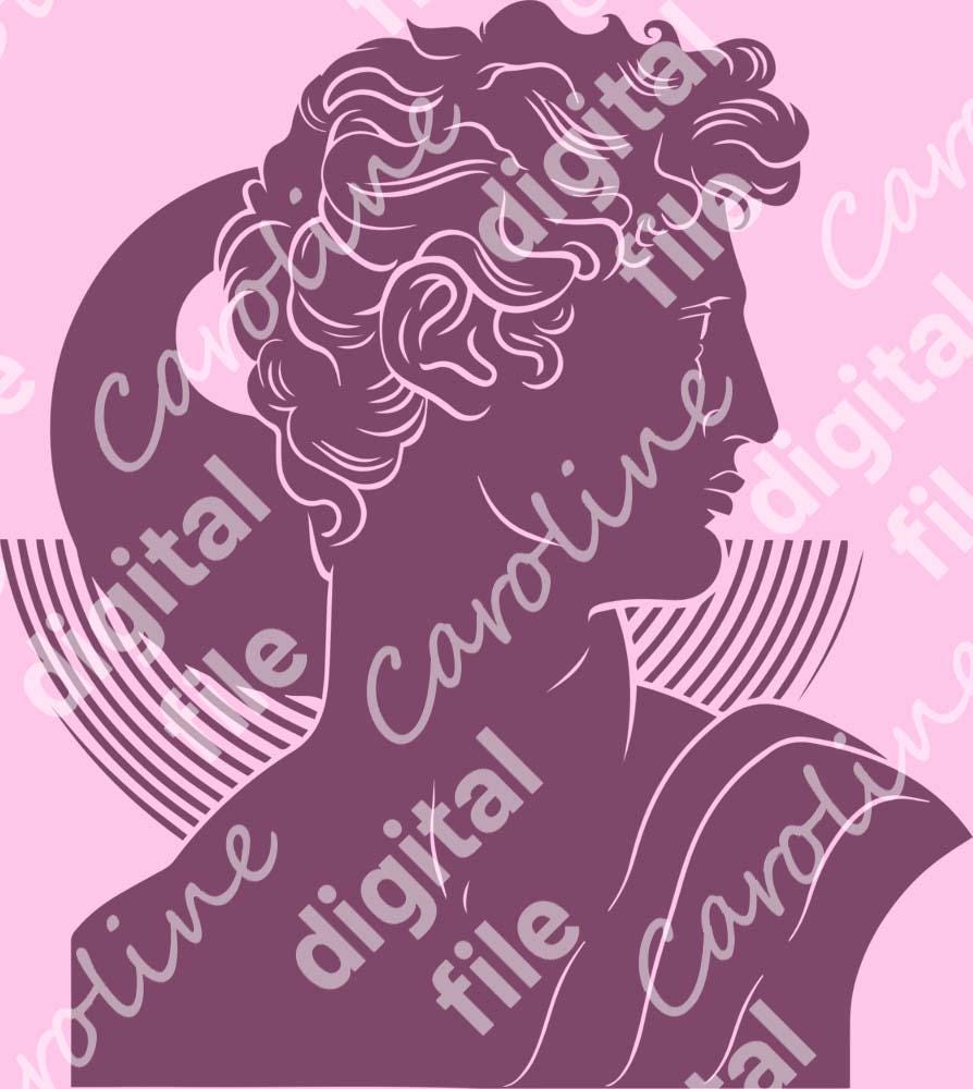 Apollo Silhouette Svg Cut File for Cricut Apollo Clipart Png Greek ...
