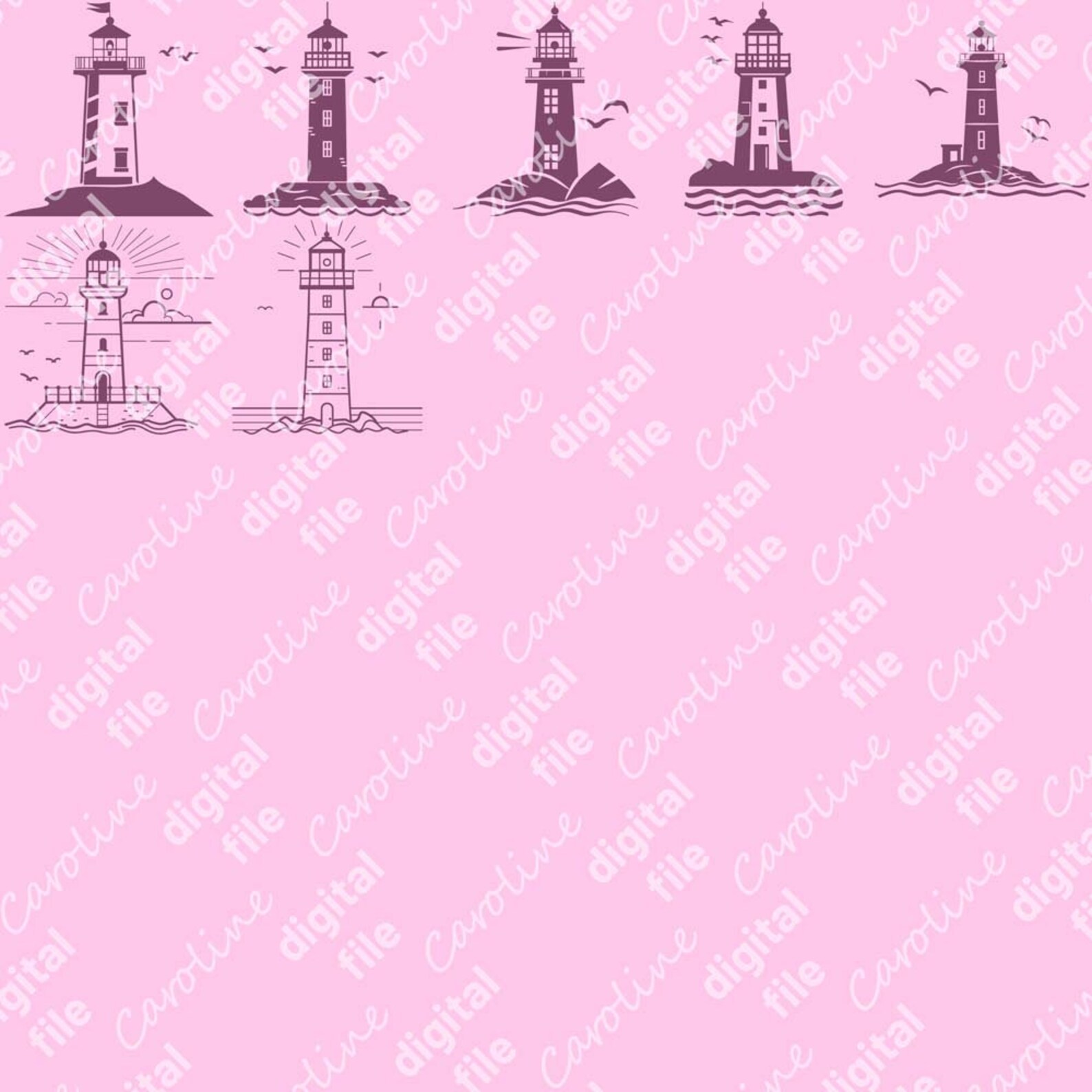 Lighthouse Svg Lighthouse Png Lighthouse Bundle Clipart Lighthouse Cut ...