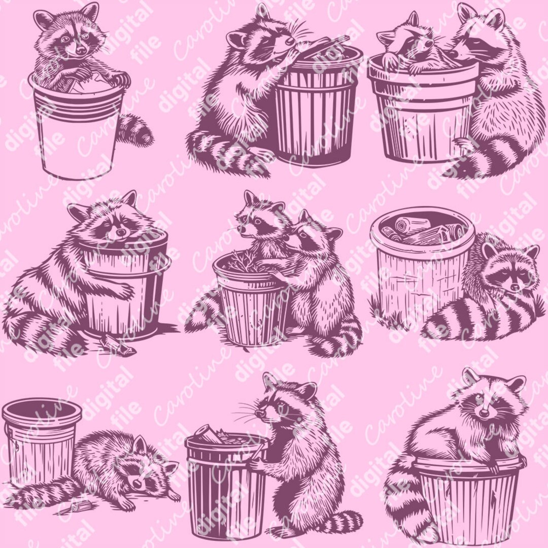 Trash Panda Raccoon SVG Raccoon Svg Bundle Raccoon PNG Trash Svg Bundle ...
