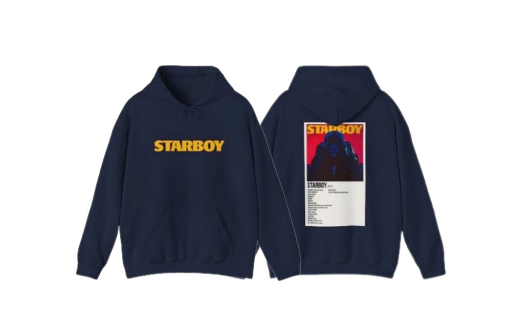 THE WEEKND Hoodie, Starboy Concert Album Tour Merch Tour Rap Hoodie ...