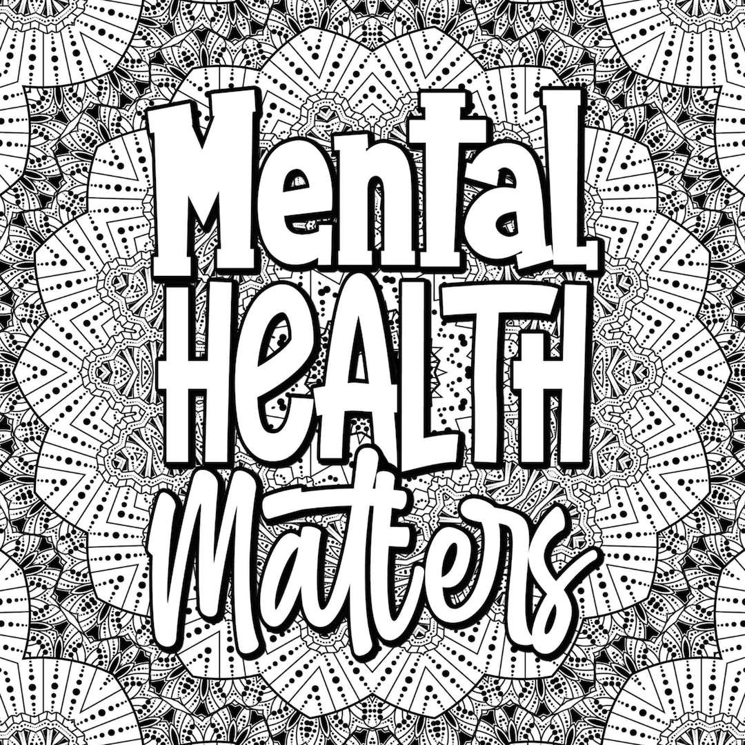 Mental Health Matters Coloring Sheets - Etsy