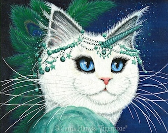 Peacock Feathers Cat - Etsy